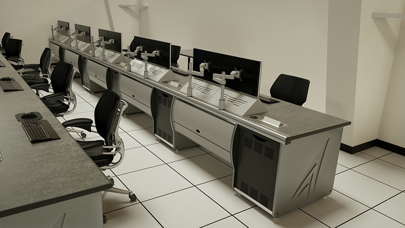 Custom Technical Furniture for Alaska Aerospace Corp. – TBC Consoles