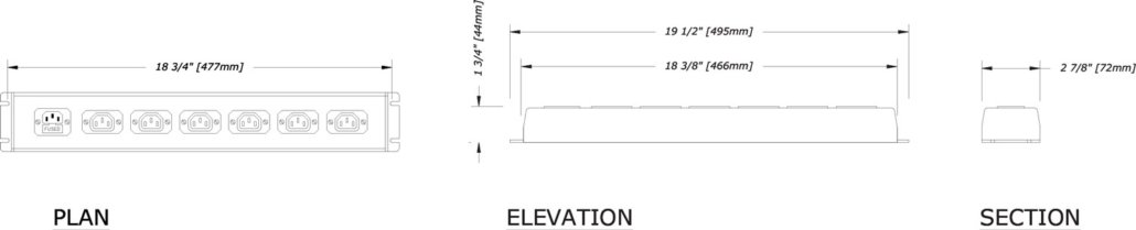 6 outlet power strip – TBC Consoles