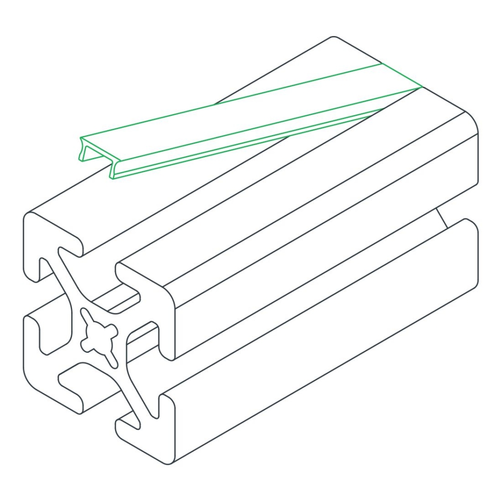 T Slot extrusion cover – TBC Consoles